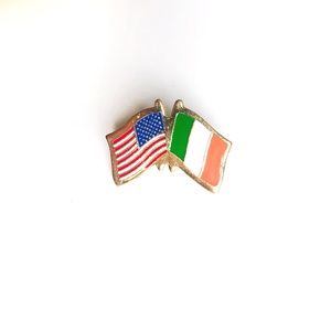 Vintage | Jewelry | Vintage Irish Us Flags Pin | Poshmark